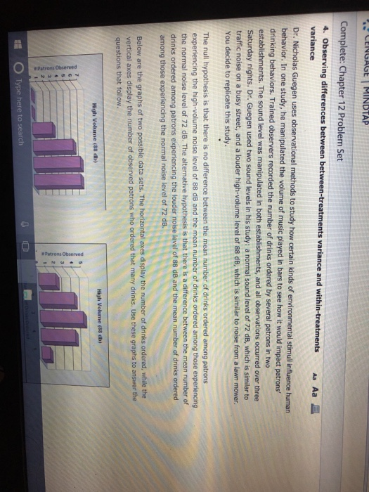Solved Complete: Chapter 12 Problem Set 4. Observing | Chegg.com
