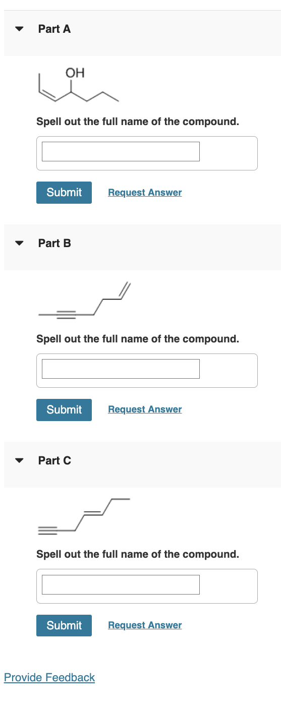 Solved Spell out the full name of the compound. Part B Spell | Chegg.com
