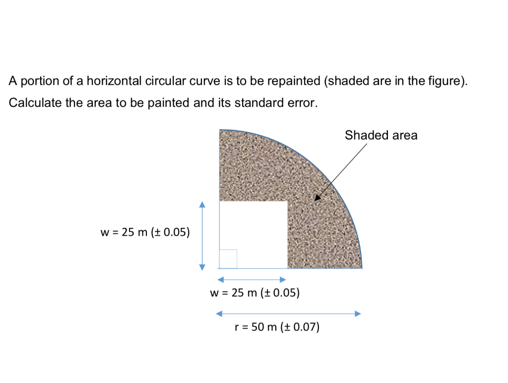 Solved A portion of a horizontal circular curve is to be | Chegg.com