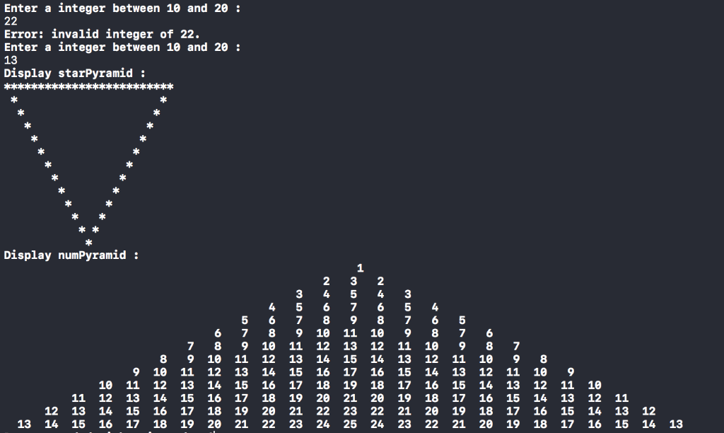 Solved Write a C++ console application that prints two | Chegg.com