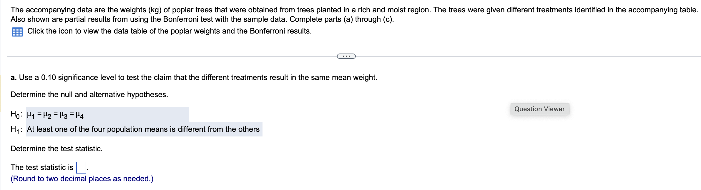 Solved Also shown are partial results from using the | Chegg.com