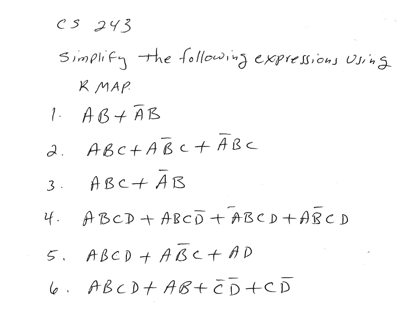Solved 3 243 Simplify the following expressions using 5 | Chegg.com