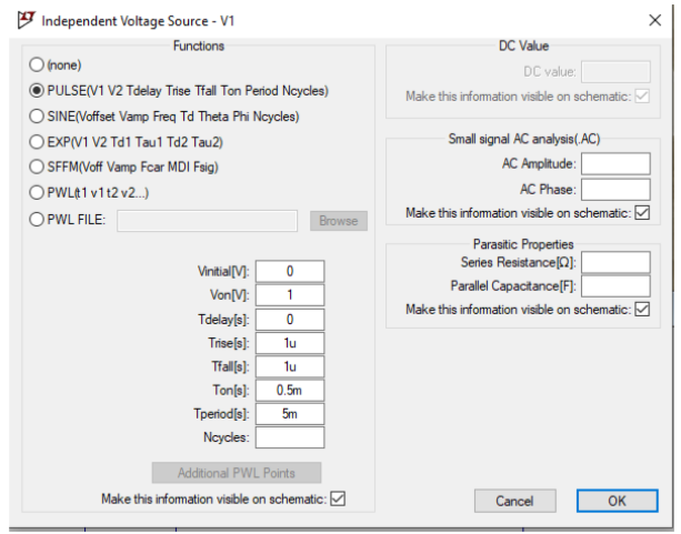 Solved 4. Measuring a RC time constant using LTSpice. a) | Chegg.com