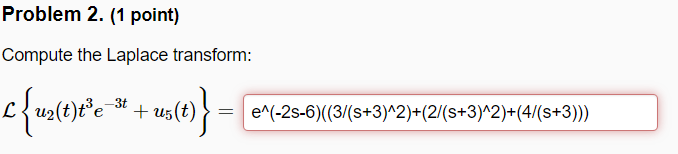 Solved Compute the Laplace transform: | Chegg.com