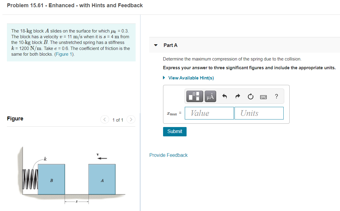 Solved Problem 15.61 - Enhanced - with Hints and Feedback | Chegg.com