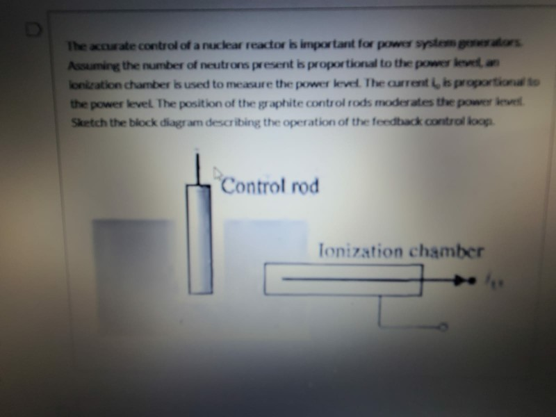 Solved The accurate control of a nuclear reactor is | Chegg.com
