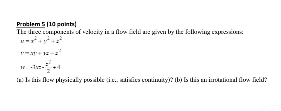 Solved Problem 5 (10 points) The three components of | Chegg.com