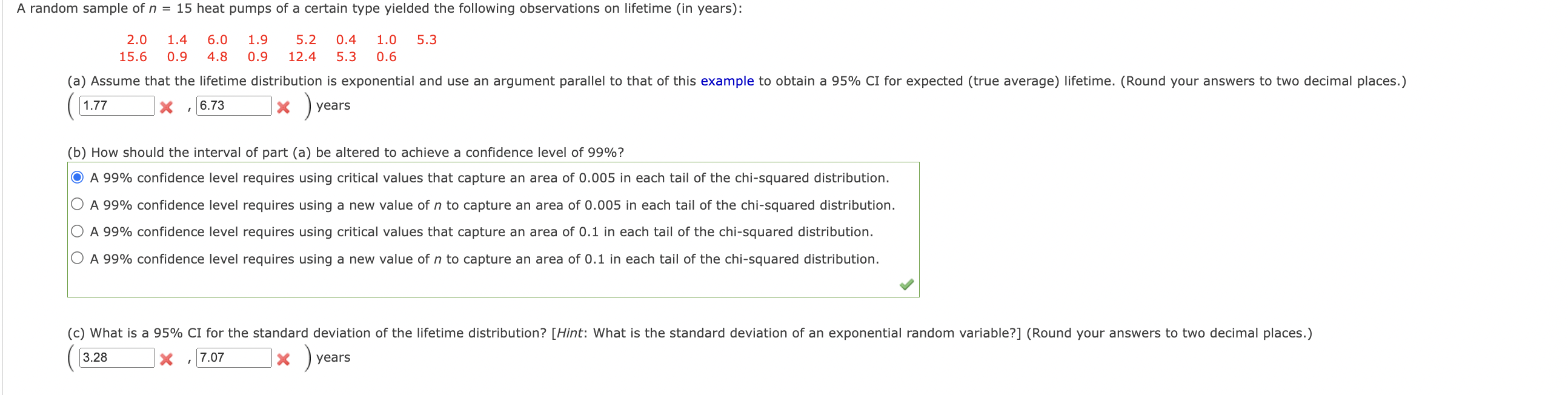 Solved (b) How should the interval of part (a) be altered to | Chegg.com