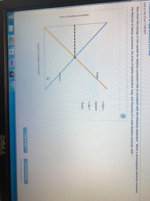 Solved Now show the change in the market for desktop | Chegg.com