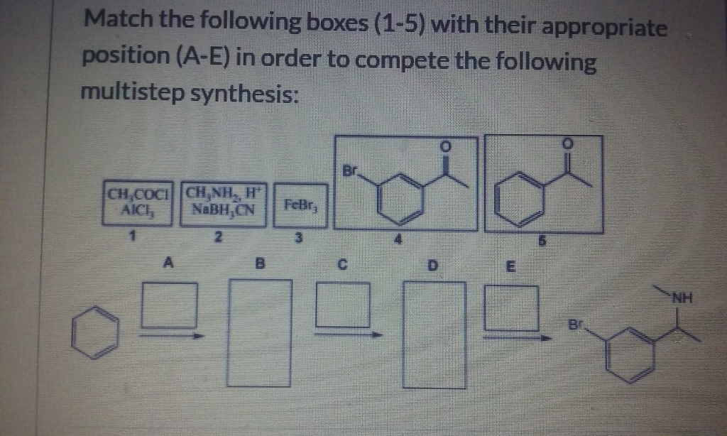 Solved Match the following boxes (1-5) with their | Chegg.com