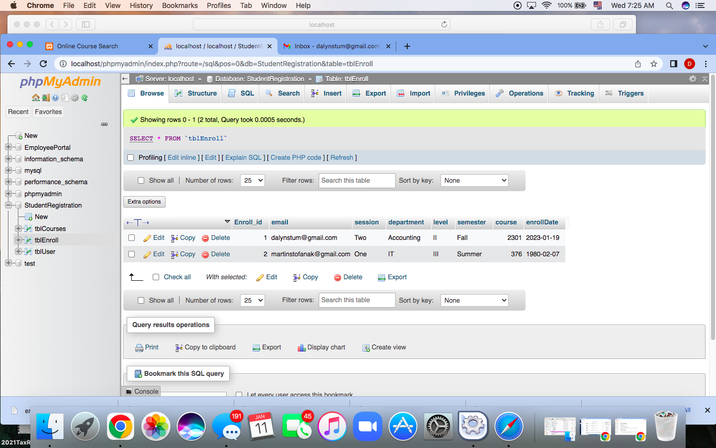 Solved I am trying to display all records from a database | Chegg.com