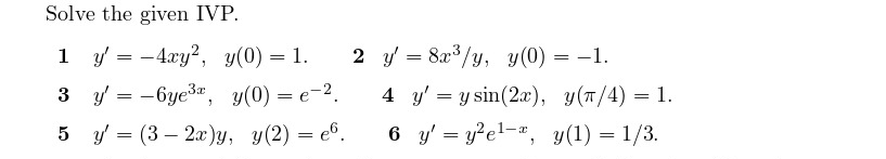 Solved Solve the given IVP. | Chegg.com