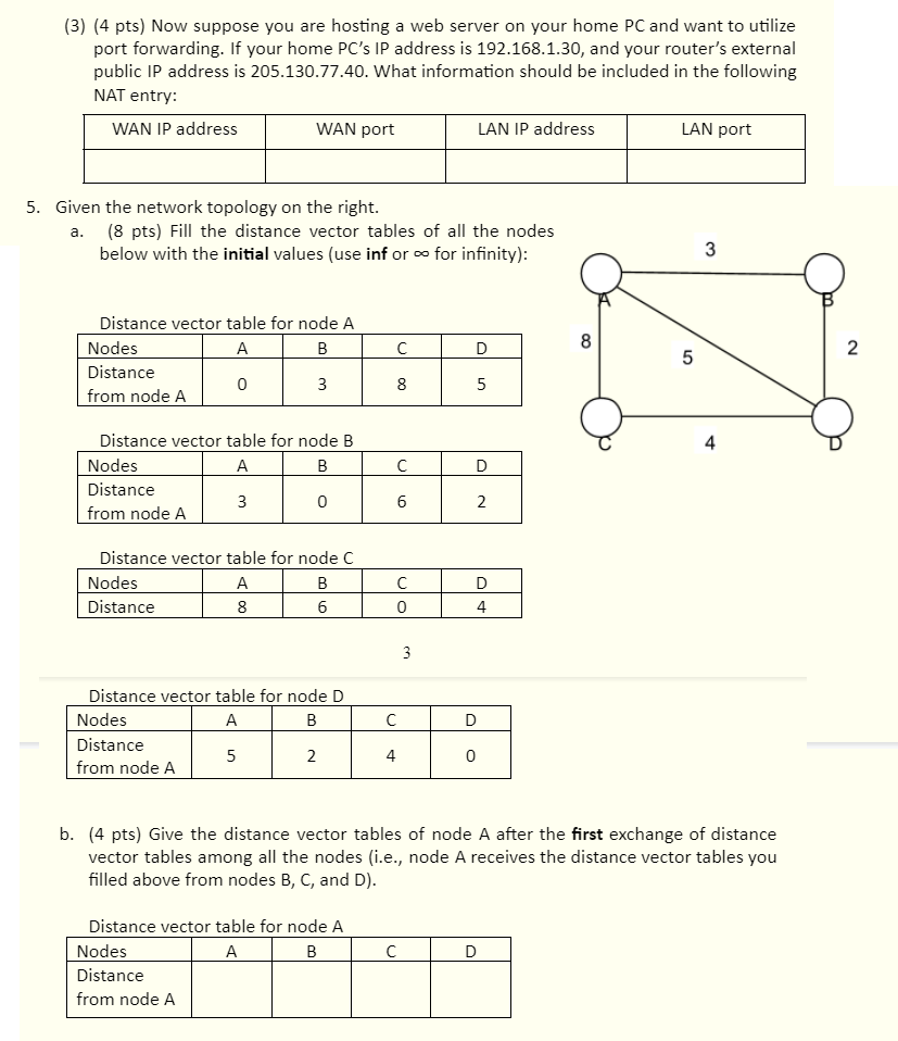 Solved (3) (4 pts) Now suppose you are hosting a web server | Chegg.com