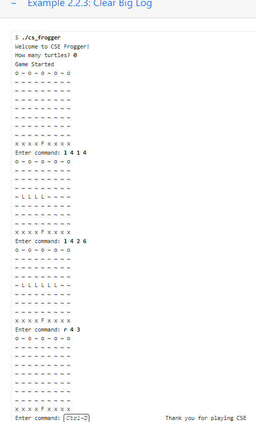 Frogger now has a way to build paths to the lillypads | Chegg.com