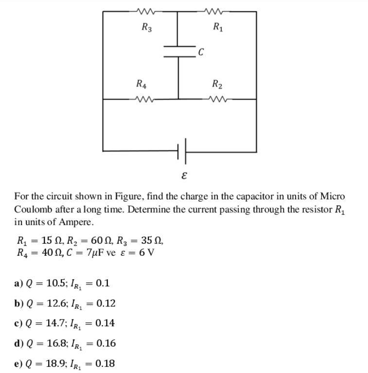 Solved w R3 R1 с R4 R2 E For the circuit shown in Figure, | Chegg.com