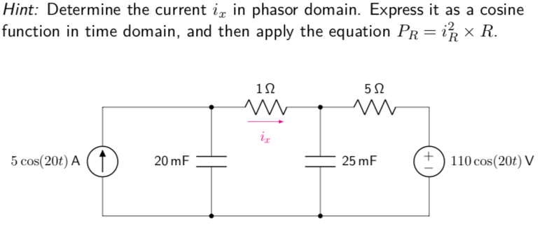Solved Transform the circuit shown below into phasor domain. | Chegg.com