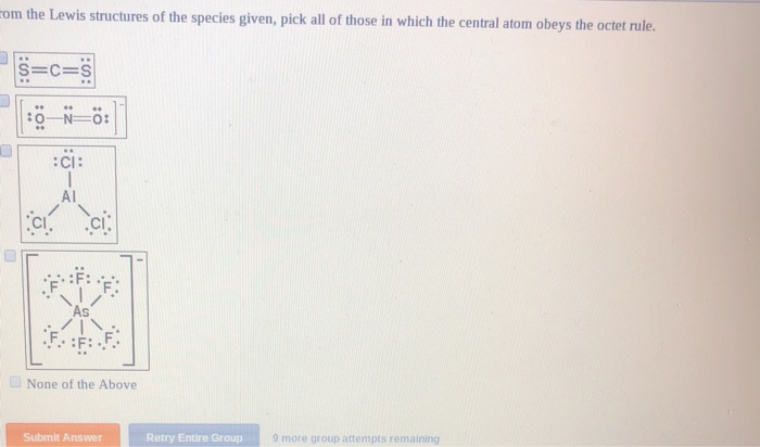Solved rom the Lewis structures of the species given, pick | Chegg.com