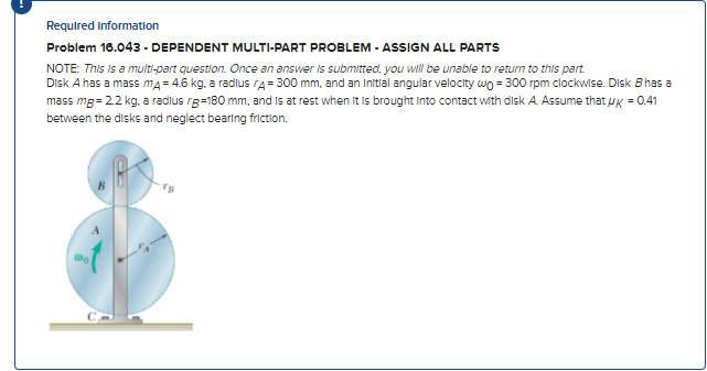 Solved Determine the angular acceleration of each disk. The | Chegg.com
