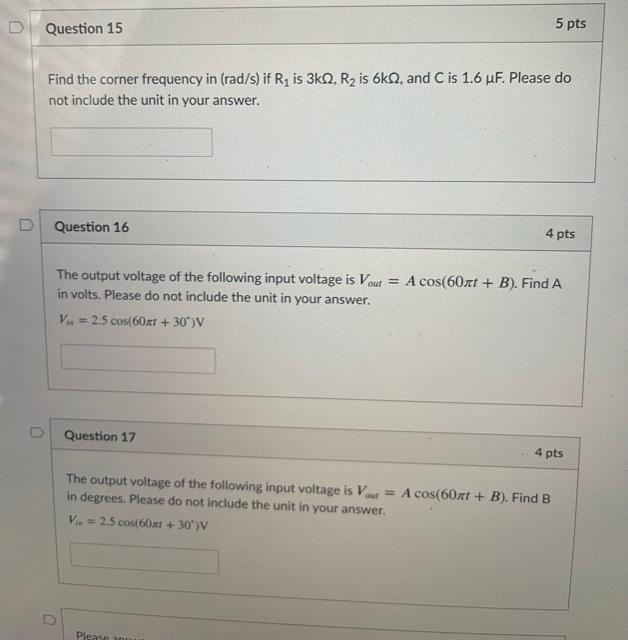Solved Please answer questions 14-17 based on the following | Chegg.com