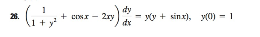 Solved In Problems 2126 Solve The Given Initial Value 0845
