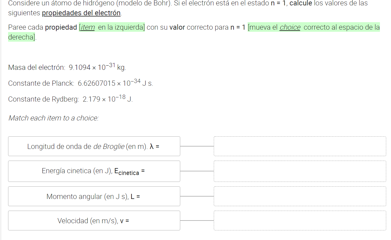 Solved Consider an atom of hydrogen (Bohr model). If the | Chegg.com