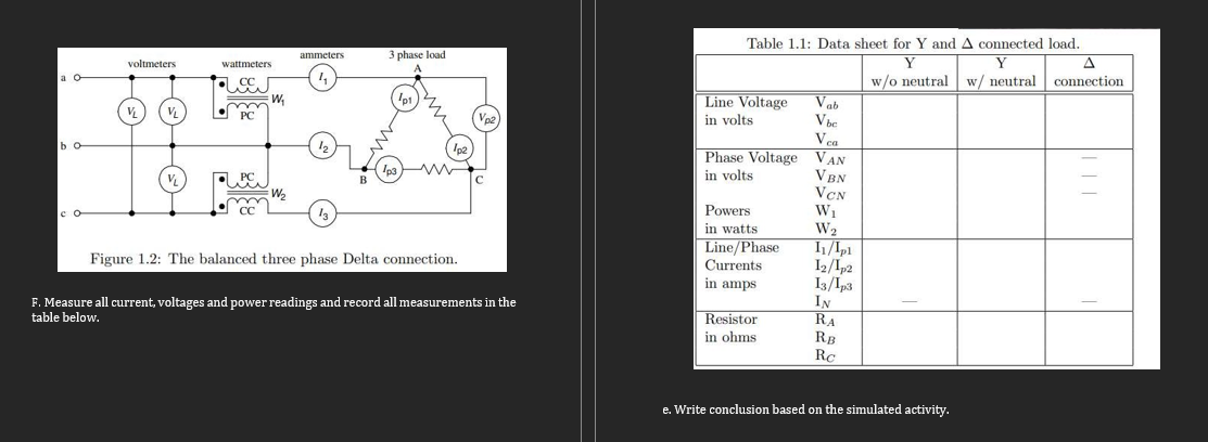 Solved Figure 1.2: The balanced three phase Delta | Chegg.com
