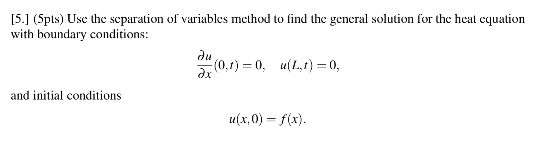 Solved Use the separation of variables method to find the | Chegg.com