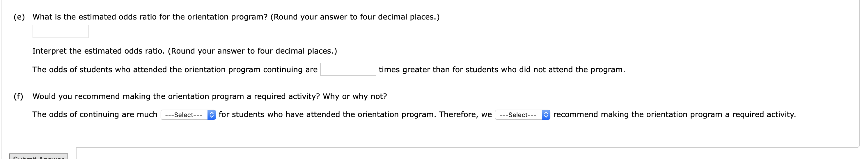 Solved A statistical program is recommended. of 100 students | Chegg.com