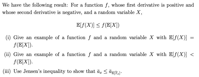 Solved We have the following result: For a function f, whose | Chegg.com