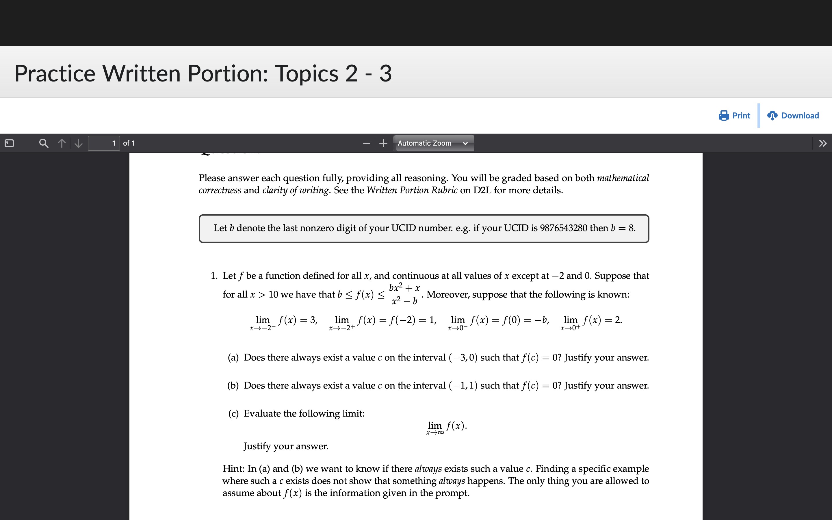 Solved Practice Written Portion: Topics 2 - 3 Please answer | Chegg.com