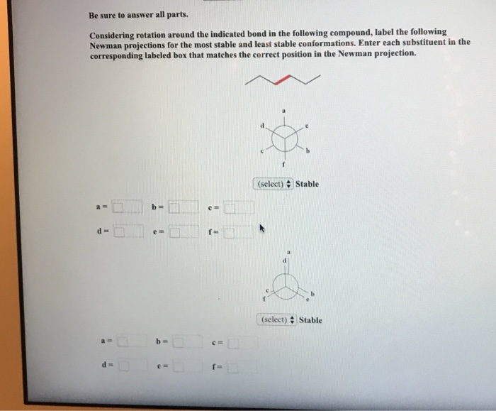 Solved Be sure to answer all parts. Considering rotation | Chegg.com