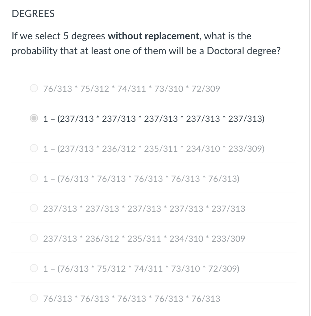 Solved numbers of degrees awarded in Summer 2020 , Fall | Chegg.com