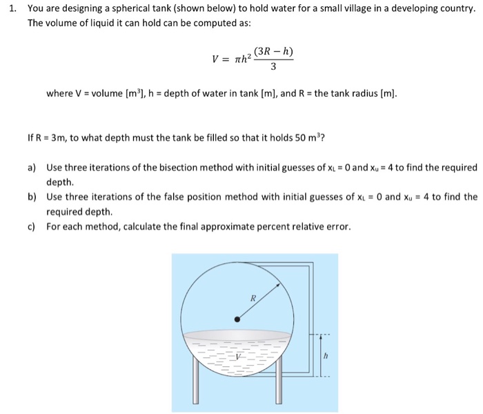 Solved You are designing a spherical tank (shown below) to | Chegg.com