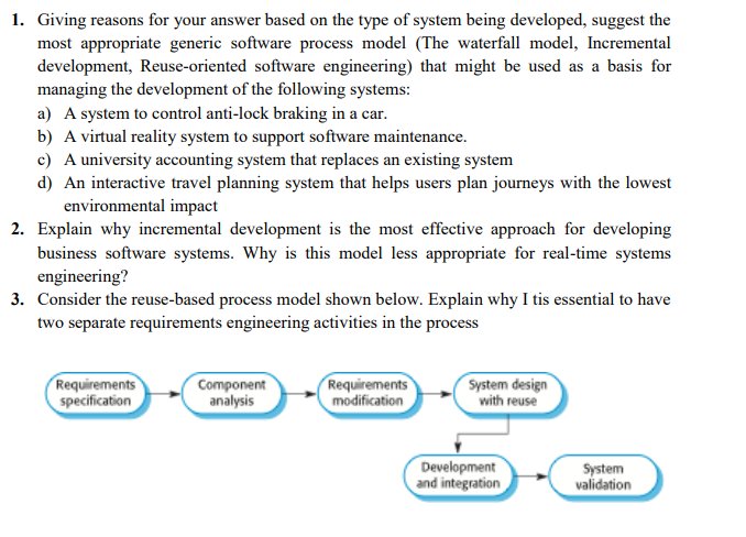 Solved 1. Giving reasons for your answer based on the type | Chegg.com