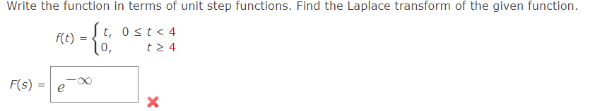 Solved Write the function in terms of unit step functions. | Chegg.com