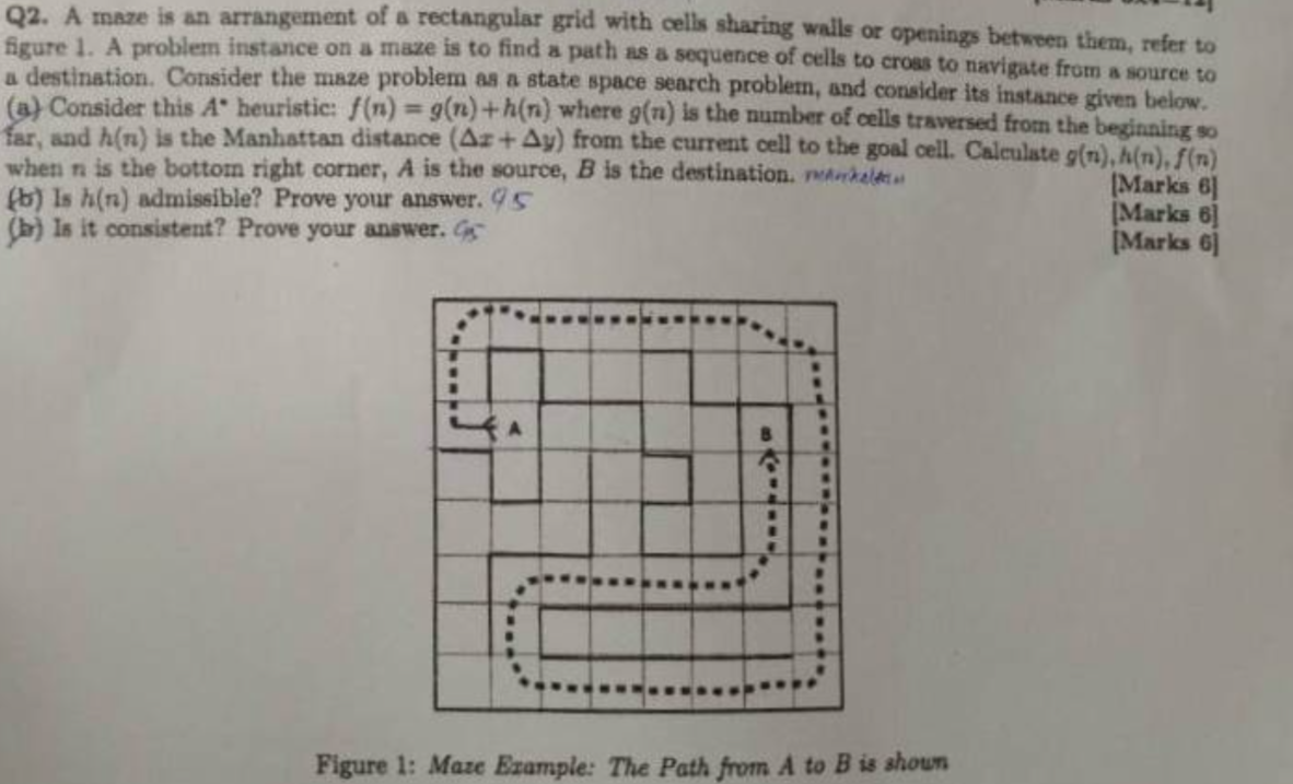 Q2. A maze is an arrangement of a rectangular grid | Chegg.com