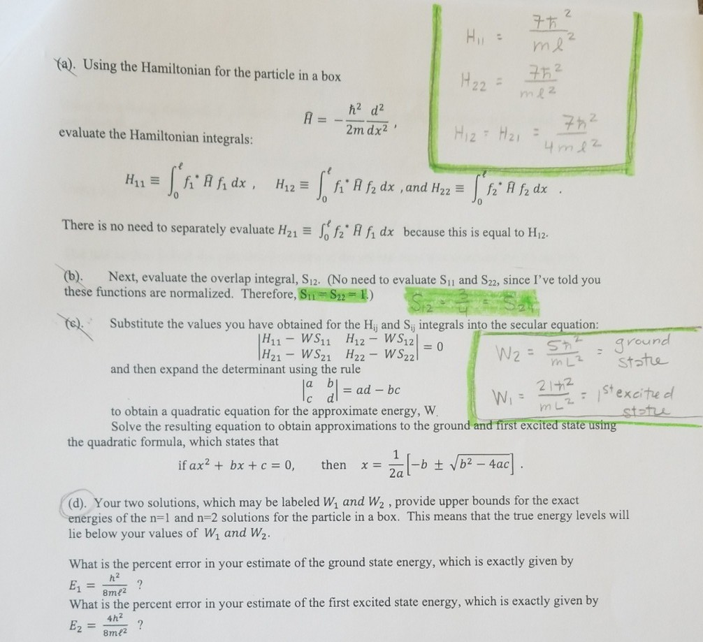 2. To illustrate the linear variational method, | Chegg.com