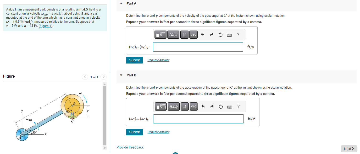 Solved A ride in an amusement park consists of a rotating | Chegg.com