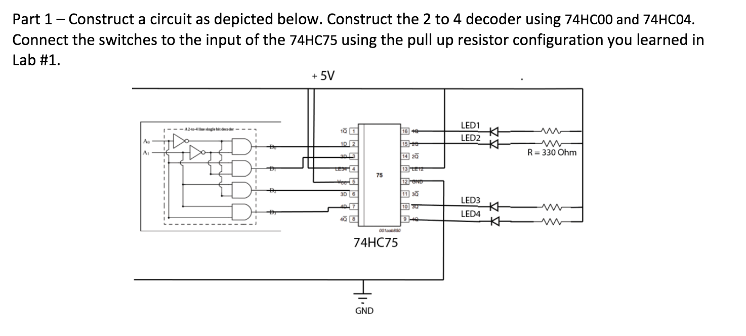 Find the datasheets for the 74HC75, 74HC00,and | Chegg.com