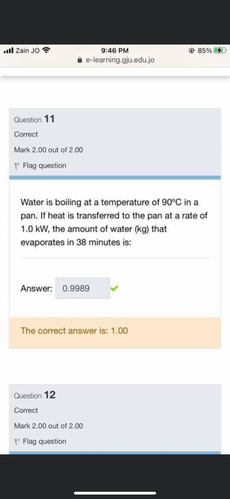 Solved Water is boiling at a temperature of 90∘C in a pan. | Chegg.com