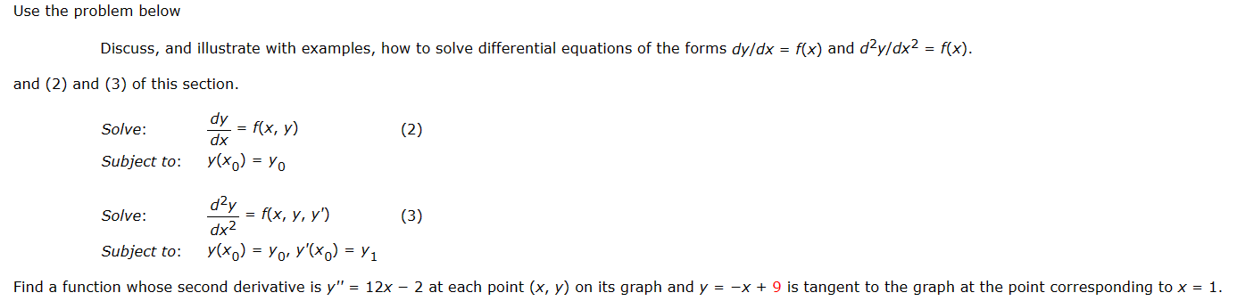 Solved Discuss, and illustrate with examples, how to solve | Chegg.com