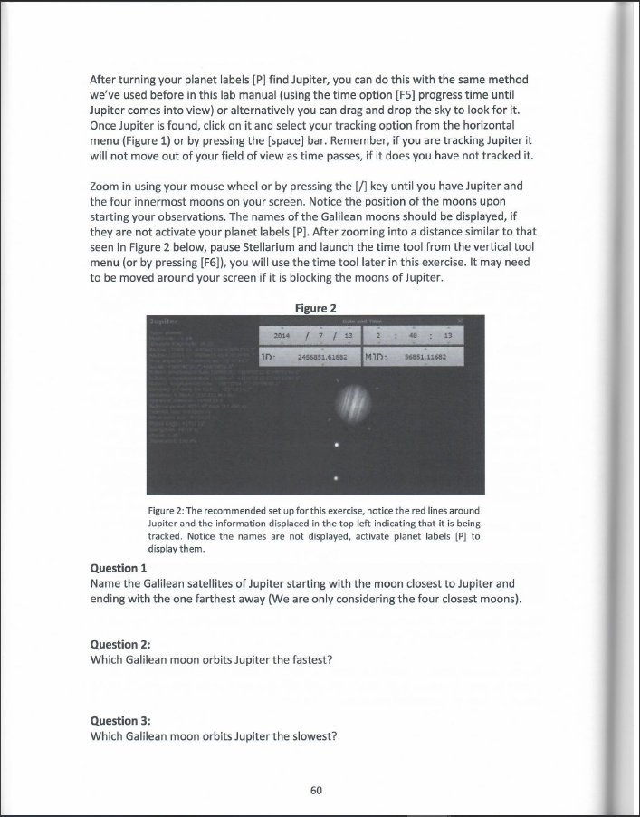 Solved After turning your planet labels [P] find Jupiter, | Chegg.com