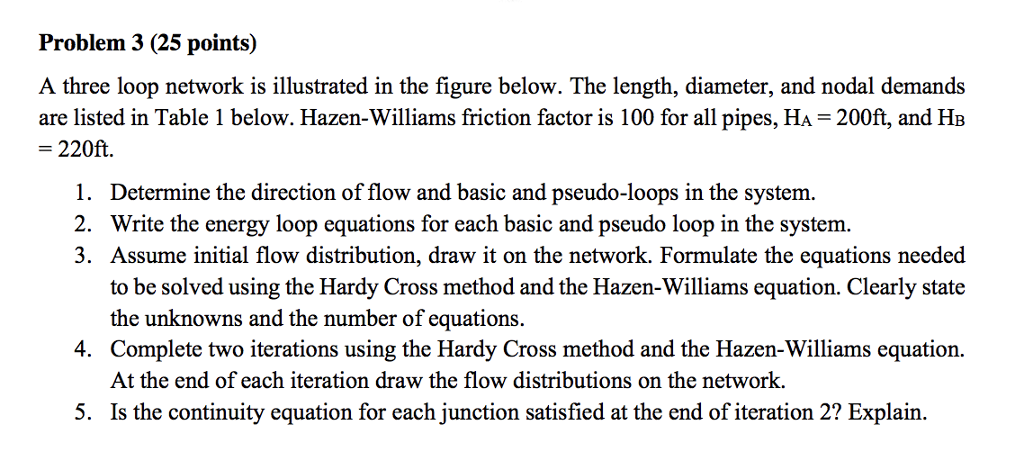 Problem 3 (25 points) A three loop network is | Chegg.com