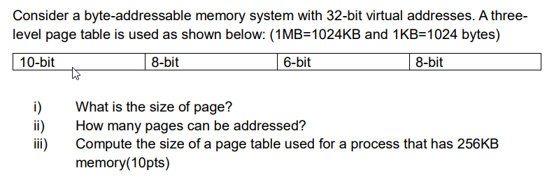 Solved Consider a byte-addressable memory system with 32-bit | Chegg.com