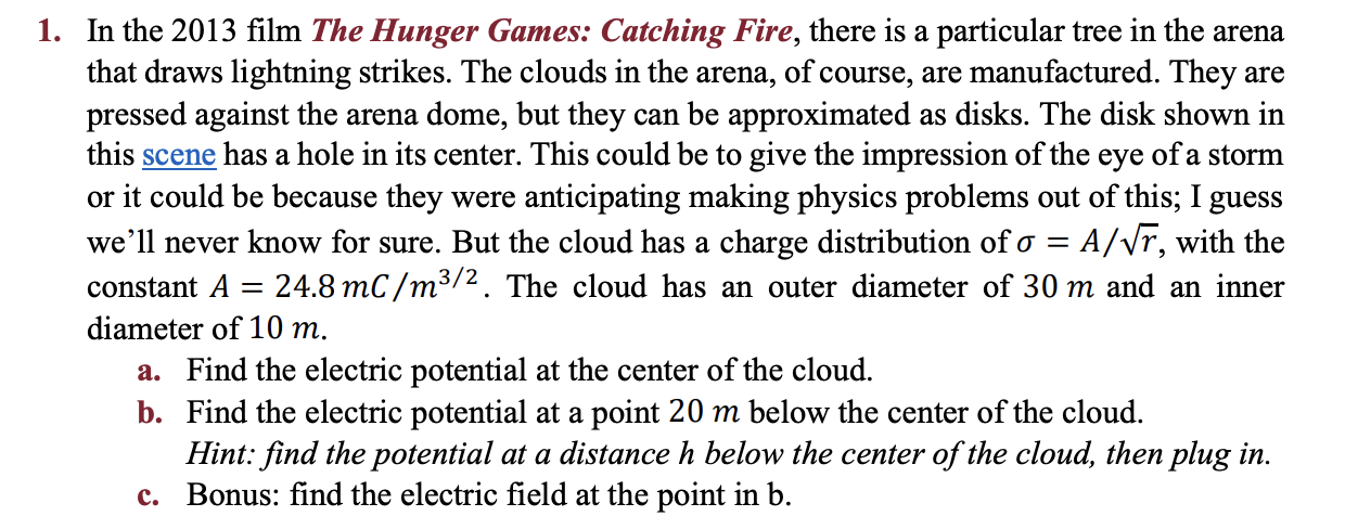 1. In the 2013 film The Hunger Games: Catching Fire, | Chegg.com