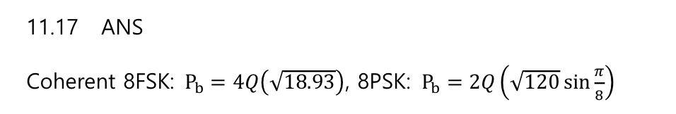 Find the bit error probability. (11.17) System A : | Chegg.com