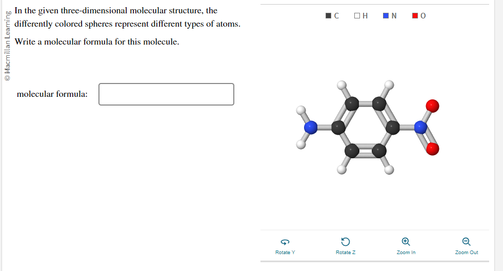 Solved In the given three-dimensional molecular structure, | Chegg.com