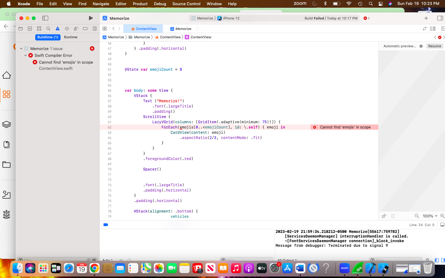 Solved please help with error how do I fix I tried to do | Chegg.com