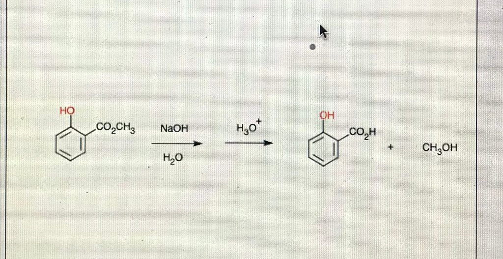 Solved но он CO2CH3 NaOH CO.H CH3OH H2O | Chegg.com