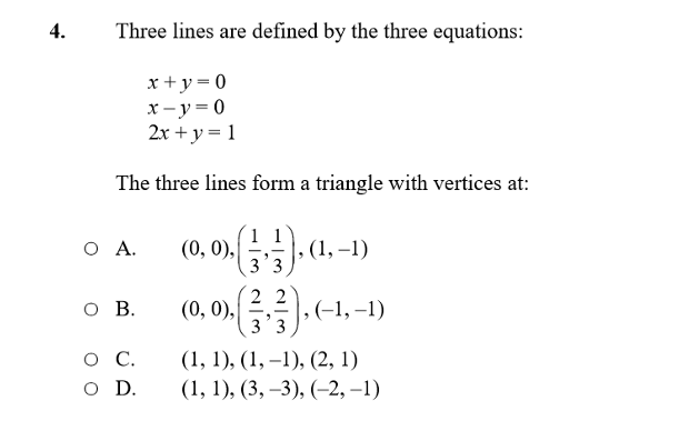 Solved Three lines are defined by the three equations: \\[ | Chegg.com